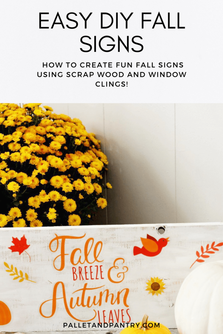 Easy DIY Fall Signs - Pallet and Pantry